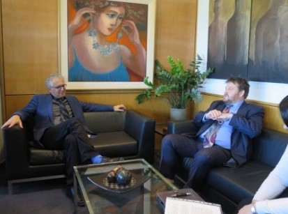 Meeting at the University of Cyprus with the High Commissioner of ...